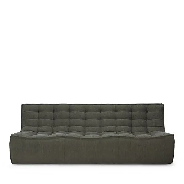 ETHNICRAFT Three Seater Sofa - Moss