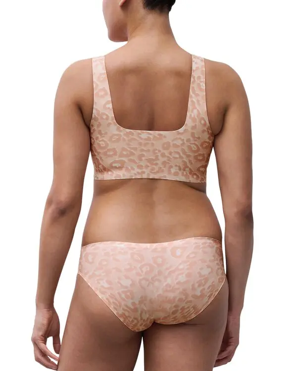 Chantelle Seamless Print Bikini Bottom - Leopard Blush