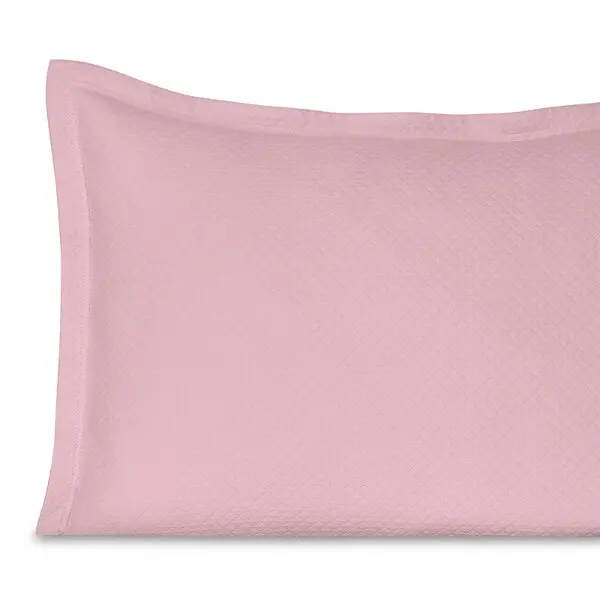 SFERRA Rombo Diamond Pique Matelasse Sham, Boudoir - Carnation