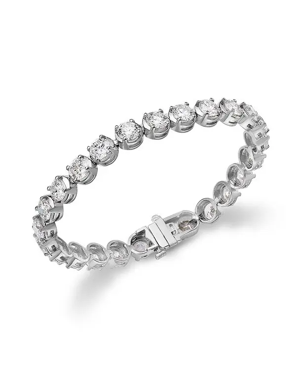 Bloomingdale'S 18k 15.0 Tcw Lab Grown Diamond Tennis Bracelet - White Gold