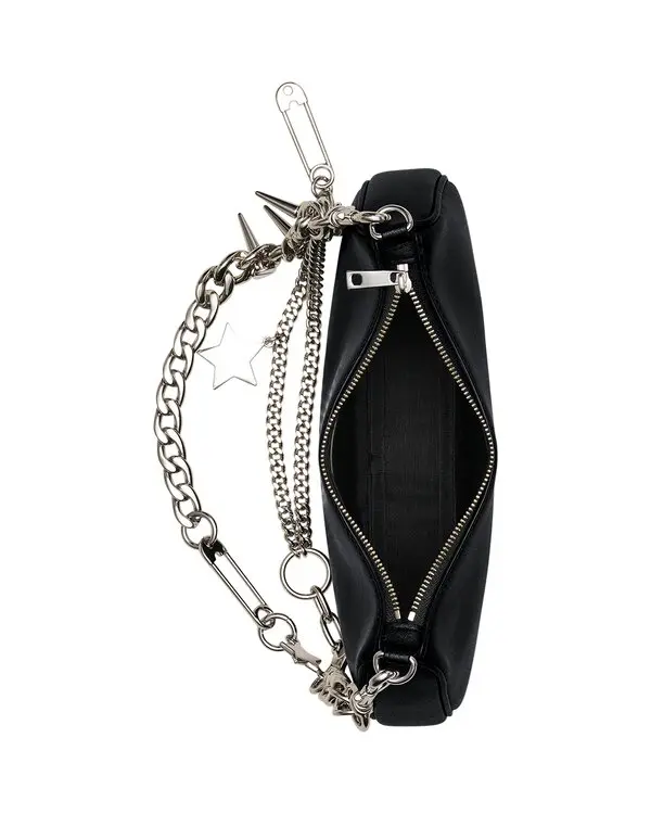 Marc Jacobs The Star Charm Leather Shoulder Bag - Black