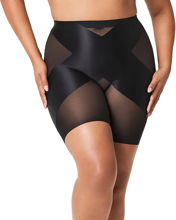 Spanx Mid Rise Shaper Shorts - Very Black
