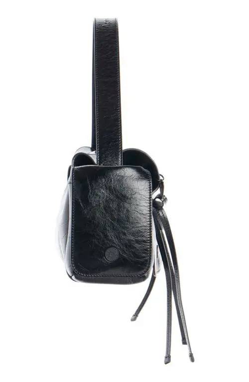 Acne Studios Micro Multipocket Crinkled Leather Baguette