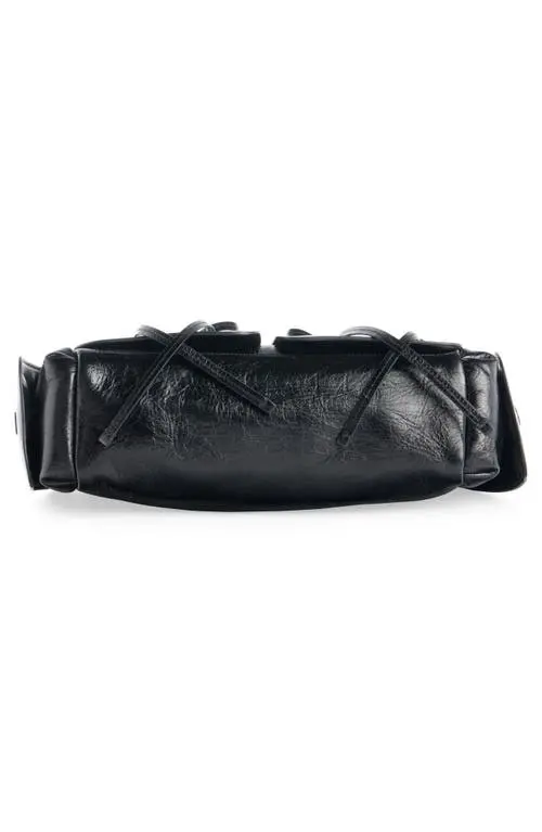Acne Studios Micro Multipocket Crinkled Leather Baguette