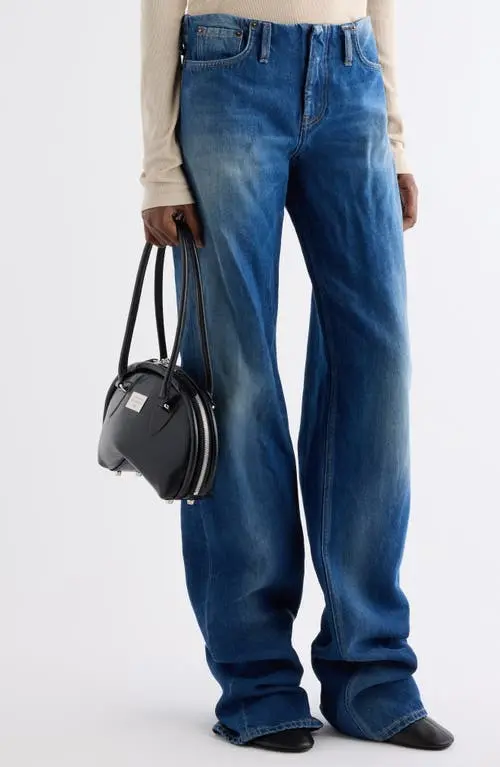Acne Studios Bowlina Leather Shoulder Bag - Black