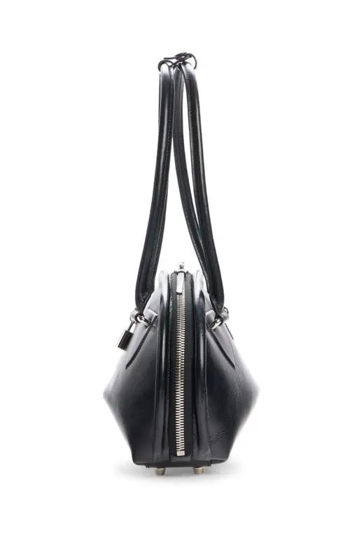 Acne Studios Bowlina Leather Shoulder Bag - Black