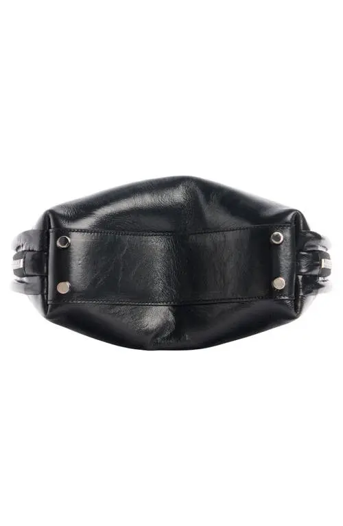 Acne Studios Bowlina Leather Shoulder Bag - Black