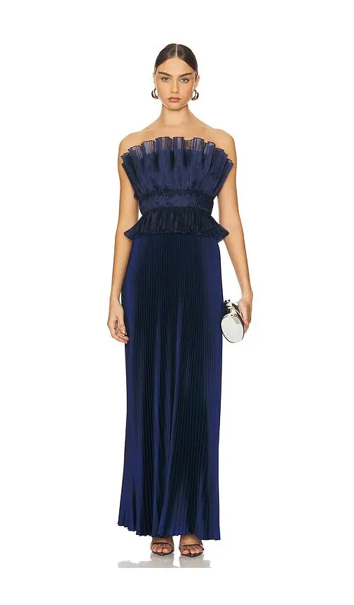 L'IDEE Masquerade Gown - Navy
