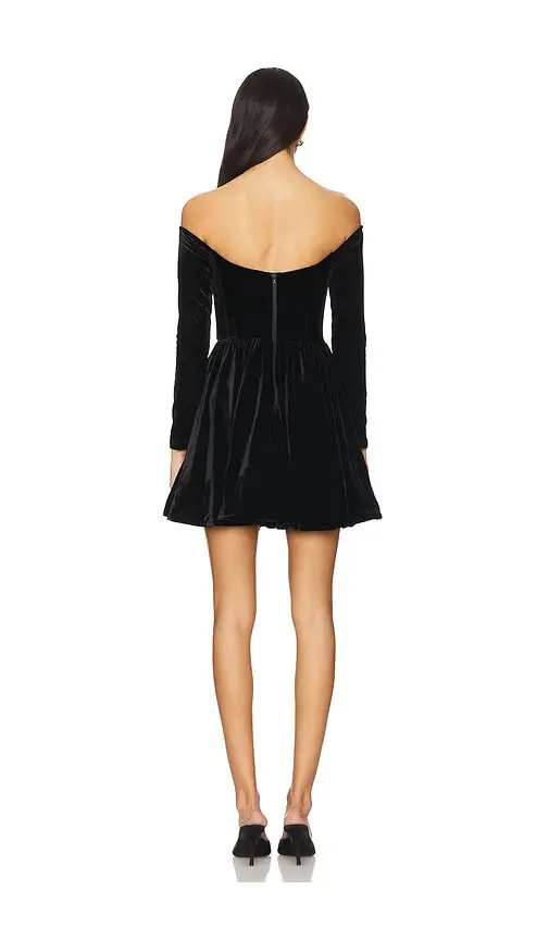 Bardot Emlyn Velour Mini Dress