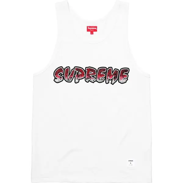 Supreme Splatter Tank Top - White