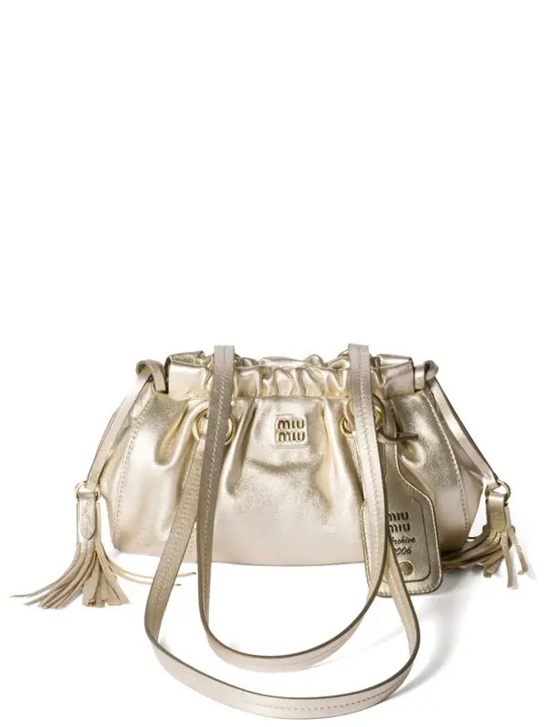 Miu Miu Joie Mini Bag - Gold | Editorialist