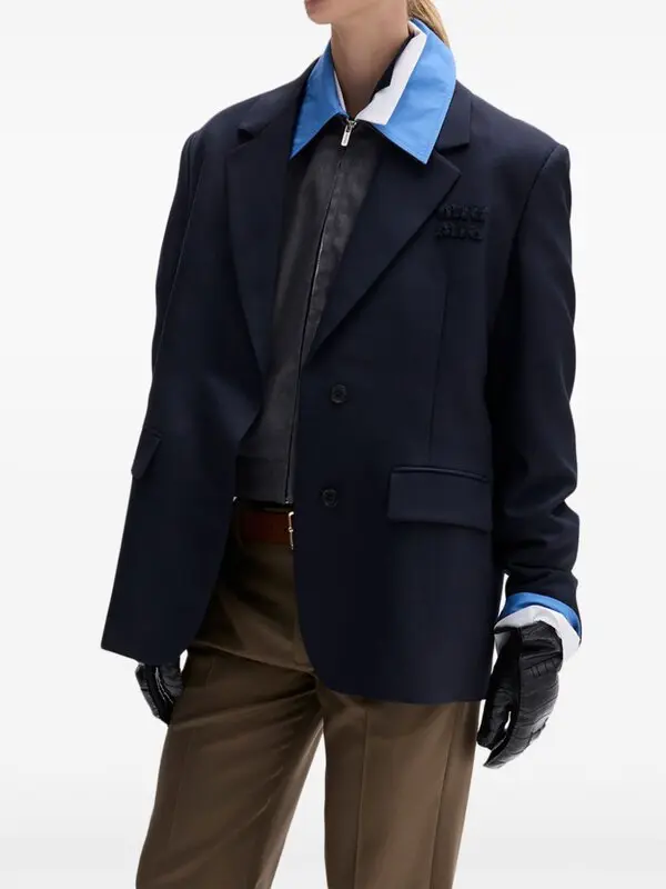 Miu Miu Gabardine-weave Bomber Jacket