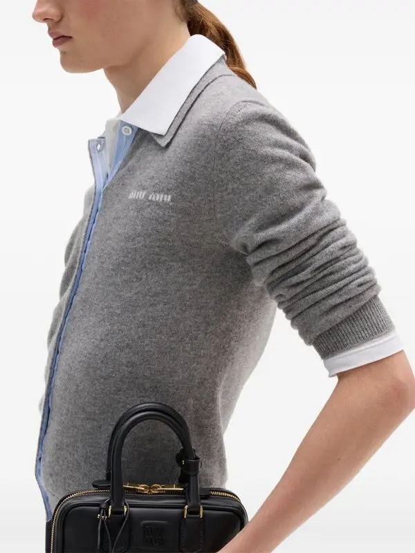 Miu Miu Cashmere Cardigan - Grey