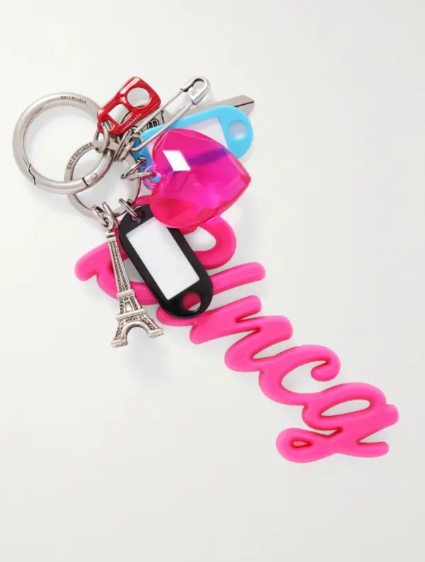 Balenciaga Hourglass Big Souvenirs Keyring - Pink