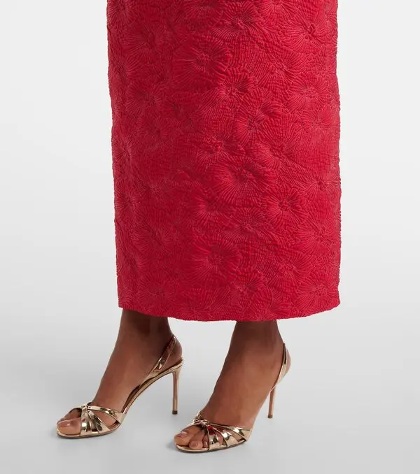 Max Mara Manto Off-shoulder Maxi Dress