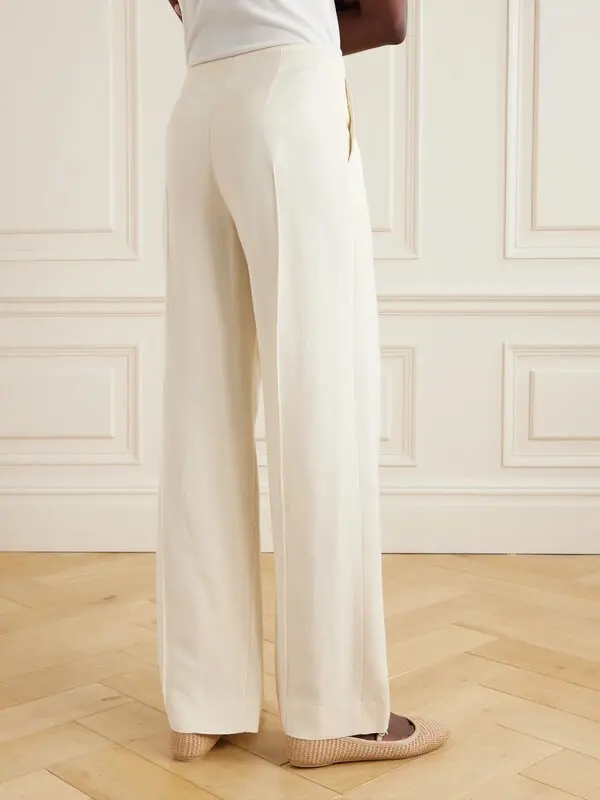 Faithfull The Brand Lenza Woven Wide-leg Pants - Neutrals