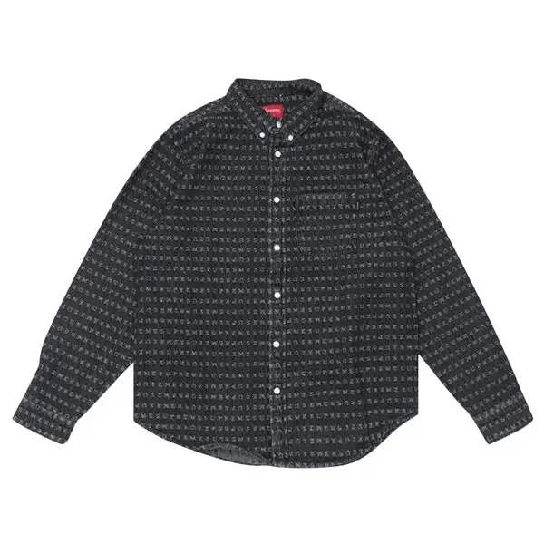 Supreme Jacquard Logos Denim Shirt