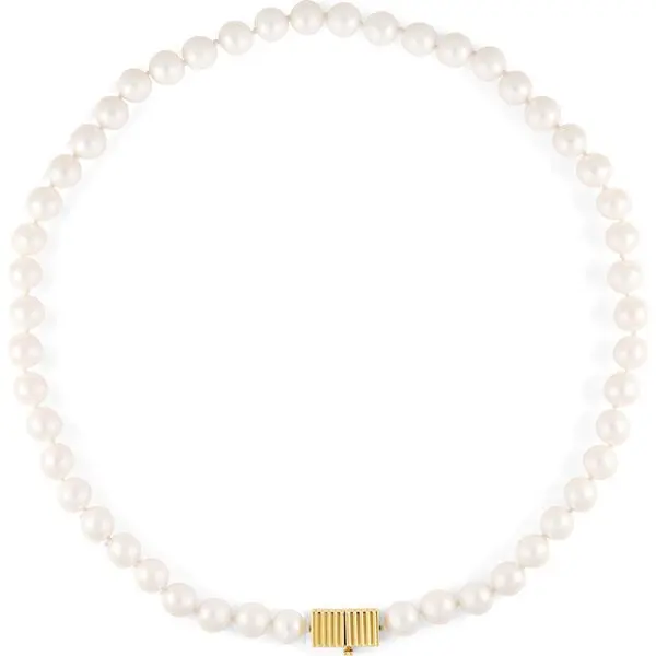 IVI LOS ANGELES Kelly Cultured Pearl Necklace - Yellow Gold