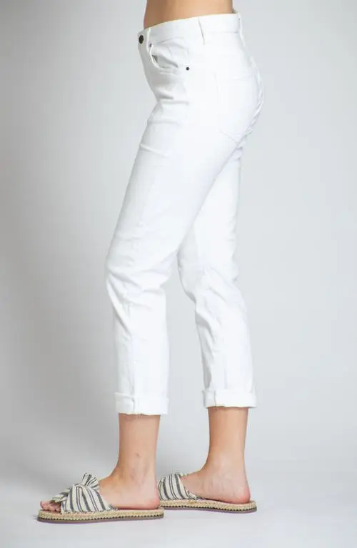 APNY Roll Cuff Crop Girlfriend Jeans