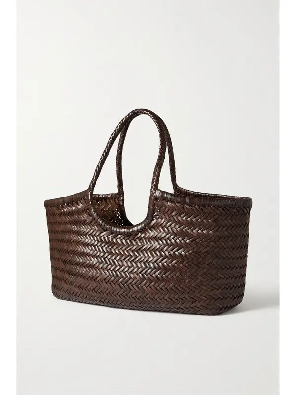 Dragon Diffusion Nantucket Large Woven Leather Tote