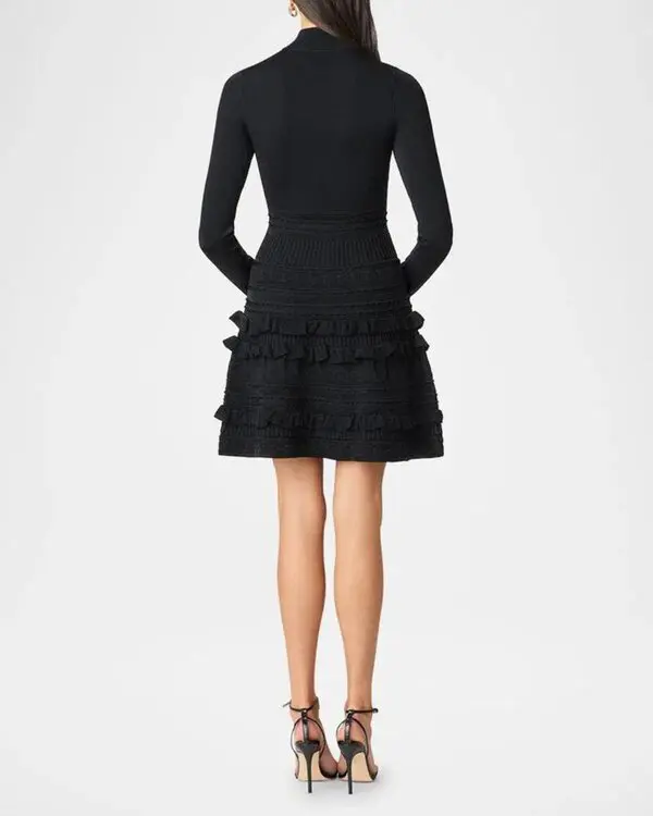 Shoshanna Joie Knit Mini Dress - Jet