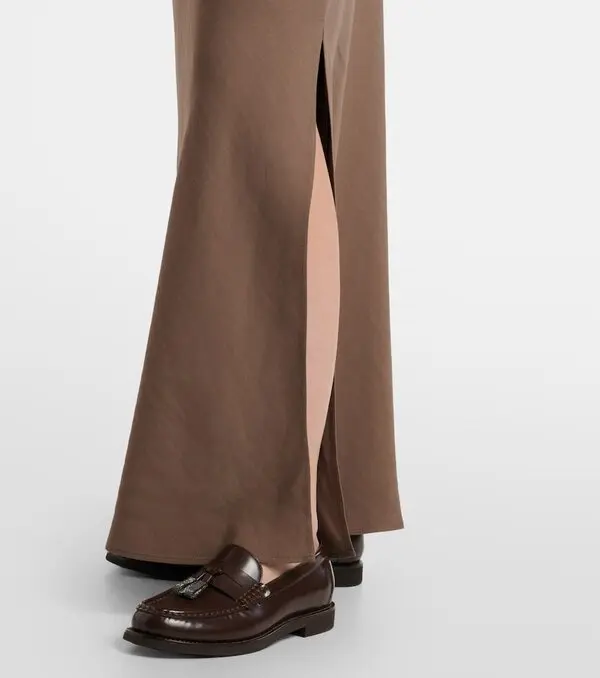 Brunello Cucinelli High-rise Maxi Skirt - Brown