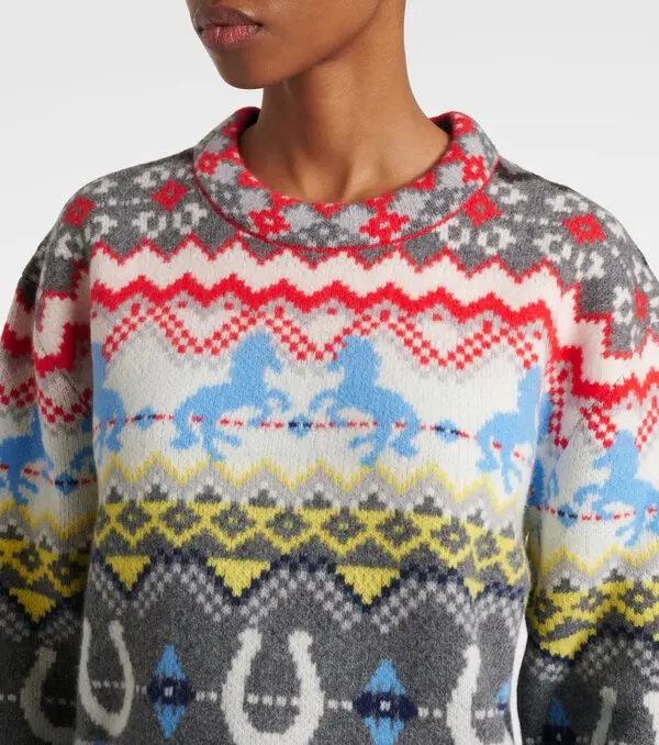 Stella McCartney Fair Isle Intarsia Wool Sweater