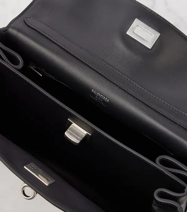 Balenciaga Rodeo Small Leather Tote Bag - Black