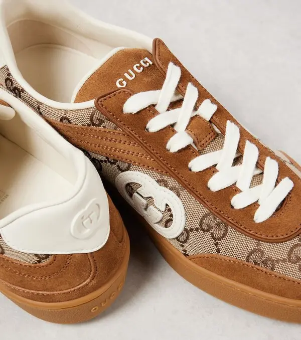 Gucci Interlocking G Gg Canvas Sneakers - Brown