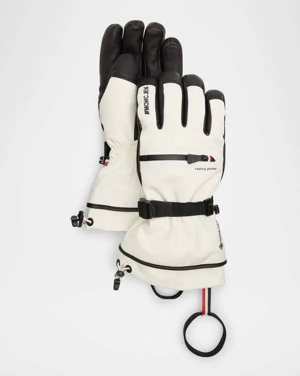 Moncler Padded Gloves - Cream