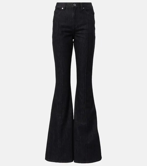 SELF-PORTRAIT High-rise Flared Jeans