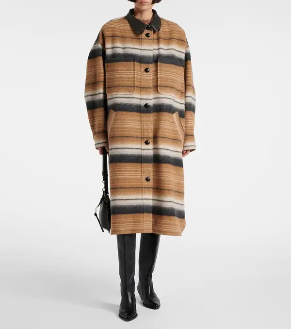 MARANT ETOILE Djilaga Wool-blend Coat