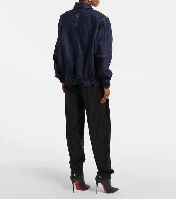 Magda Butrym Oversized Denim Bomber Jacket