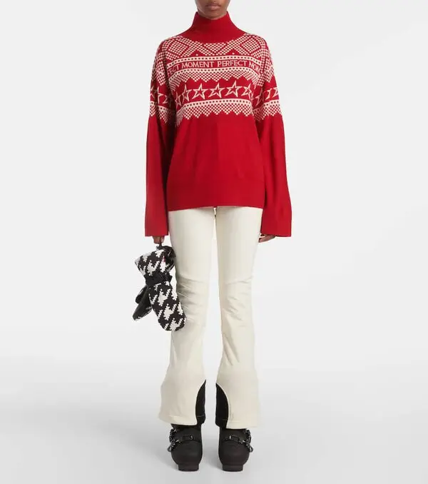 Perfect Moment Intarsia Wool Sweater
