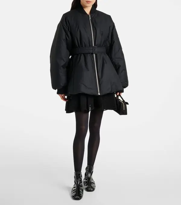 Alaïa Faux Patent Leather Ankle Boots