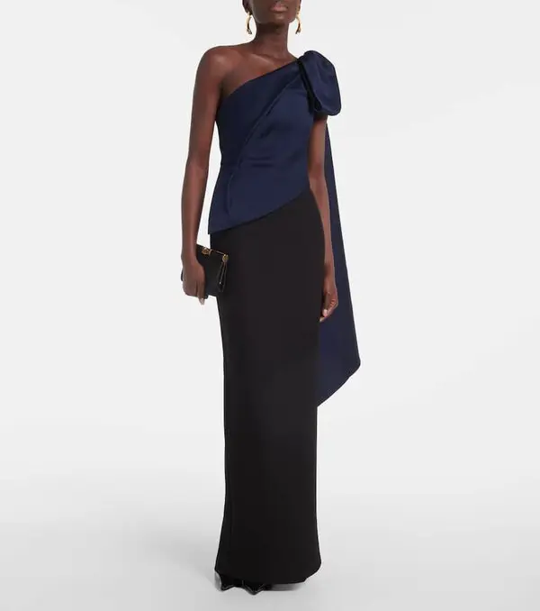 Roland Mouret Bow-detail Draped Gown