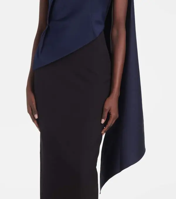 Roland Mouret Bow-detail Draped Gown