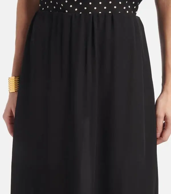Wardrobe.NYC Flared Maxi Silk Skirt