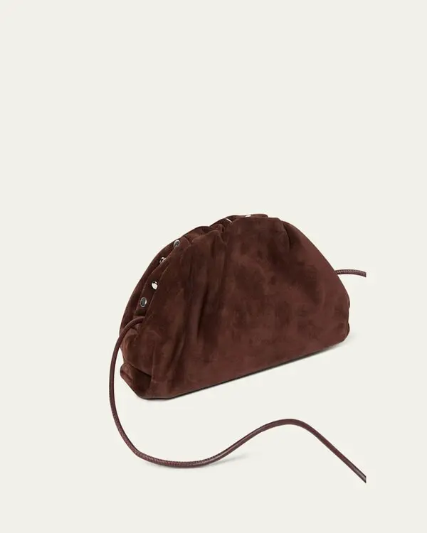 LOEFFLER RANDALL Bailey Studded Leather Clutch Bag