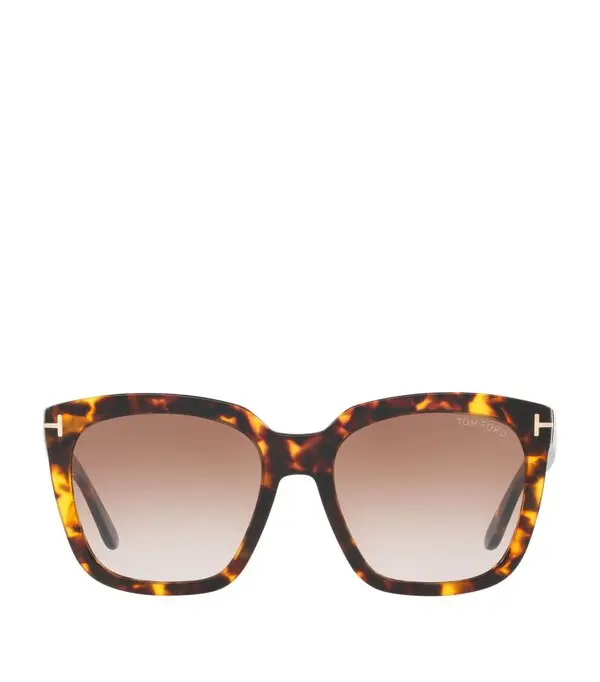 TOM FORD Rounded Square Sunglasses - Brown