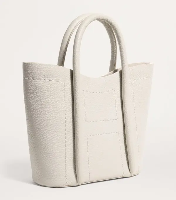 Harrods Pebbled Leather Rope Tote Bag