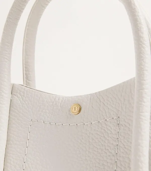 Harrods Pebbled Leather Rope Tote Bag
