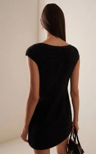 Miu Miu Lamé-bouclé Tweed Mini Dress