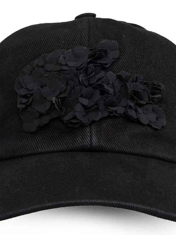 Lacoste X Lemarié Floral-appliqué Cap