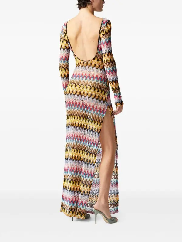Missoni Zigzag-woven Maxi Dress - Yellow