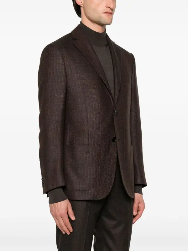 Corneliani Single-breasted Blazer - Brown