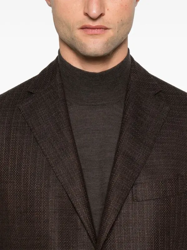 Corneliani Single-breasted Blazer - Brown