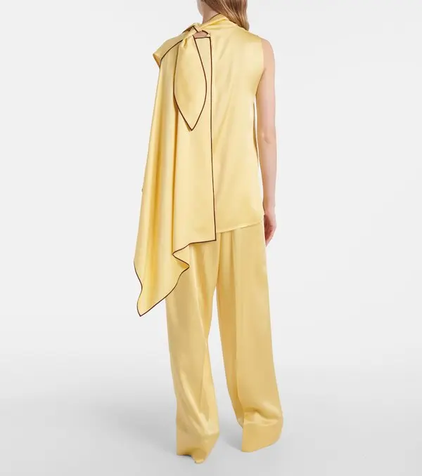 Stella McCartney Tie-neck Top - Yellow