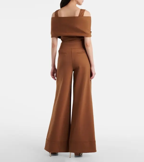 Max Mara Fagiani Wide-leg Pants - Brown