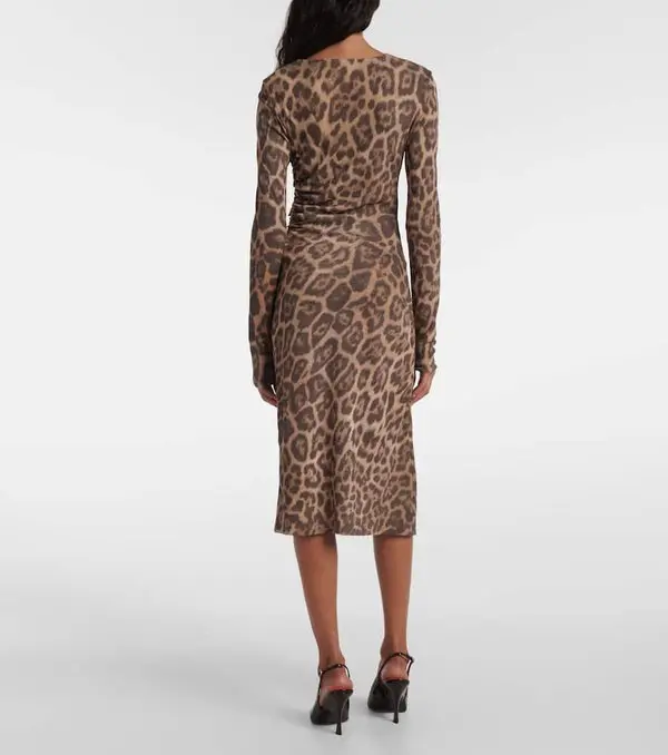 Stella McCartney Leopard-print Midi Dress